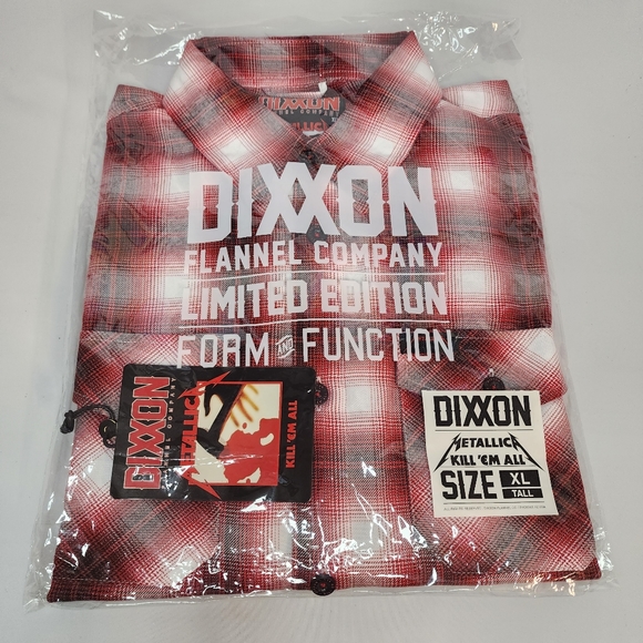 DIXXON | Shirts | Dixxon X Metallica The Kill Em All Flannel Shirt ...